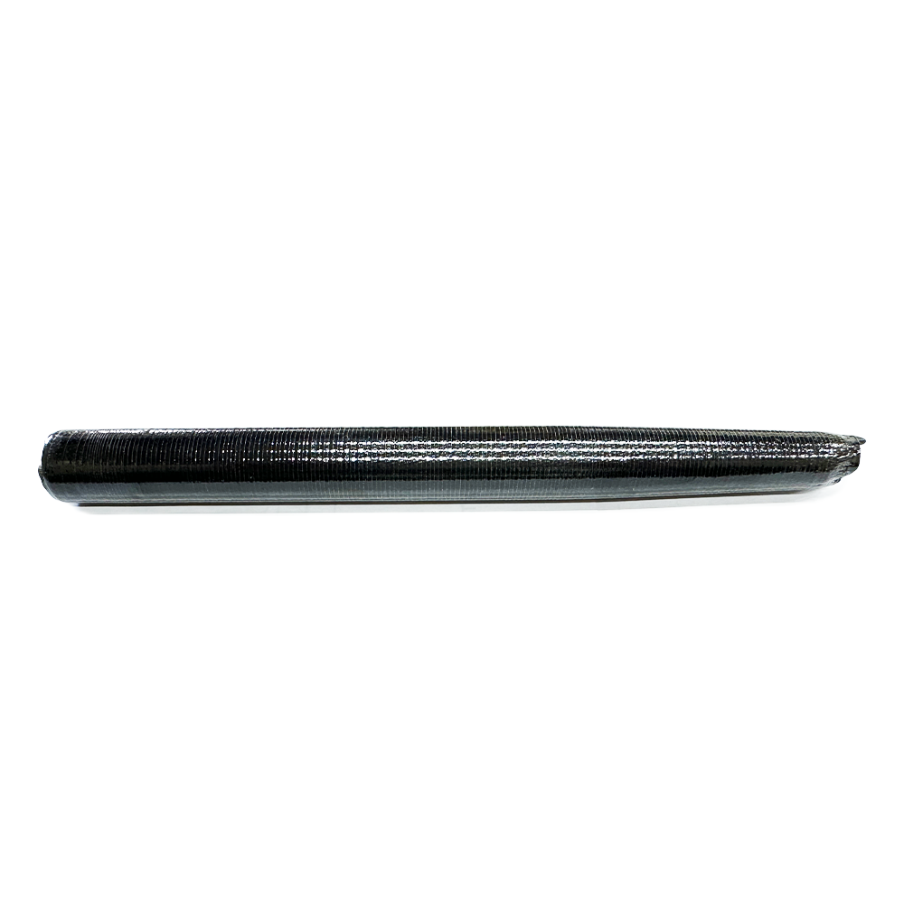 ID 20mm - 7" Black Glass Tapered Tube | *PART NOT TRIMMED*